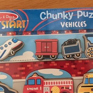 Melissa & Doug | Toys | Melissa And Doug Fresh Start Chunky Puzzle Vehicles | Poshmark